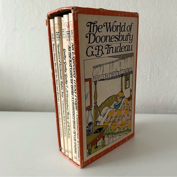 Vintage | Other | The World Of Doonesbury By G B Trudeau 5 Book Box Set ...